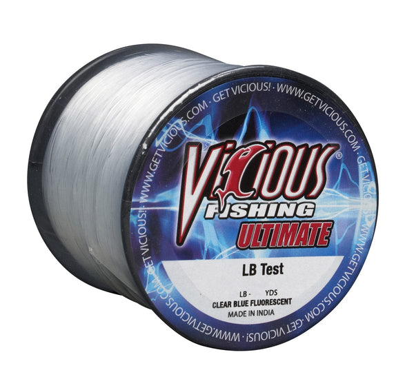 Vicious Ultimate Clear-Blue Monofilament – Low-Stretch Line - Pescador ...